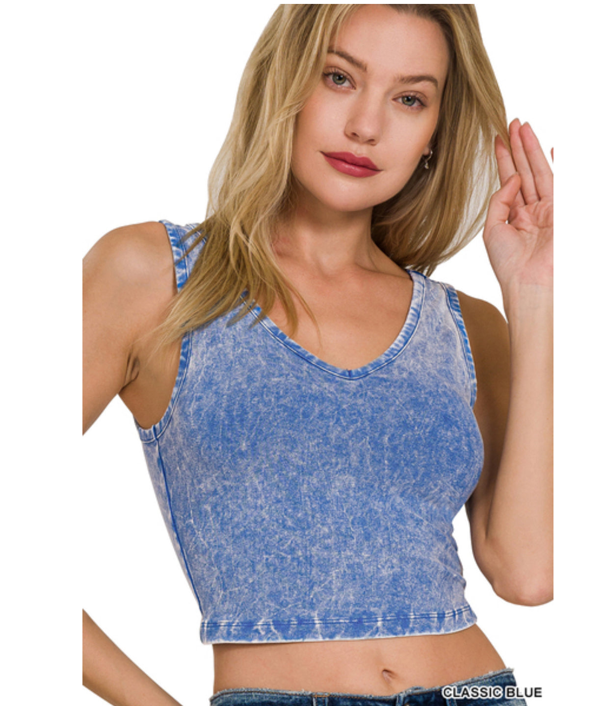 Classic Blue Acid Wash Tank – KaeCo Boutique