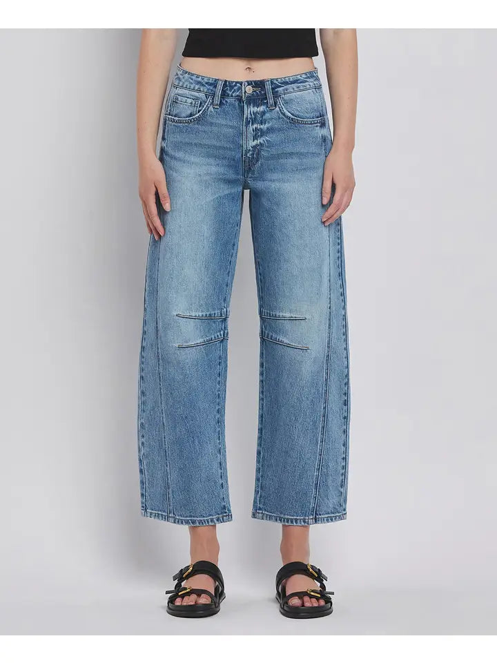 Verity Structured Fit Barrel Jeans – KaeCo Boutique